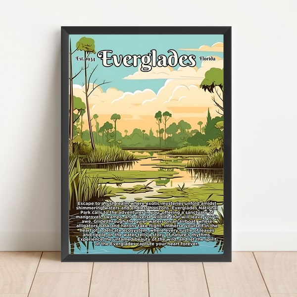Everglades National Park Printable - Etsy
