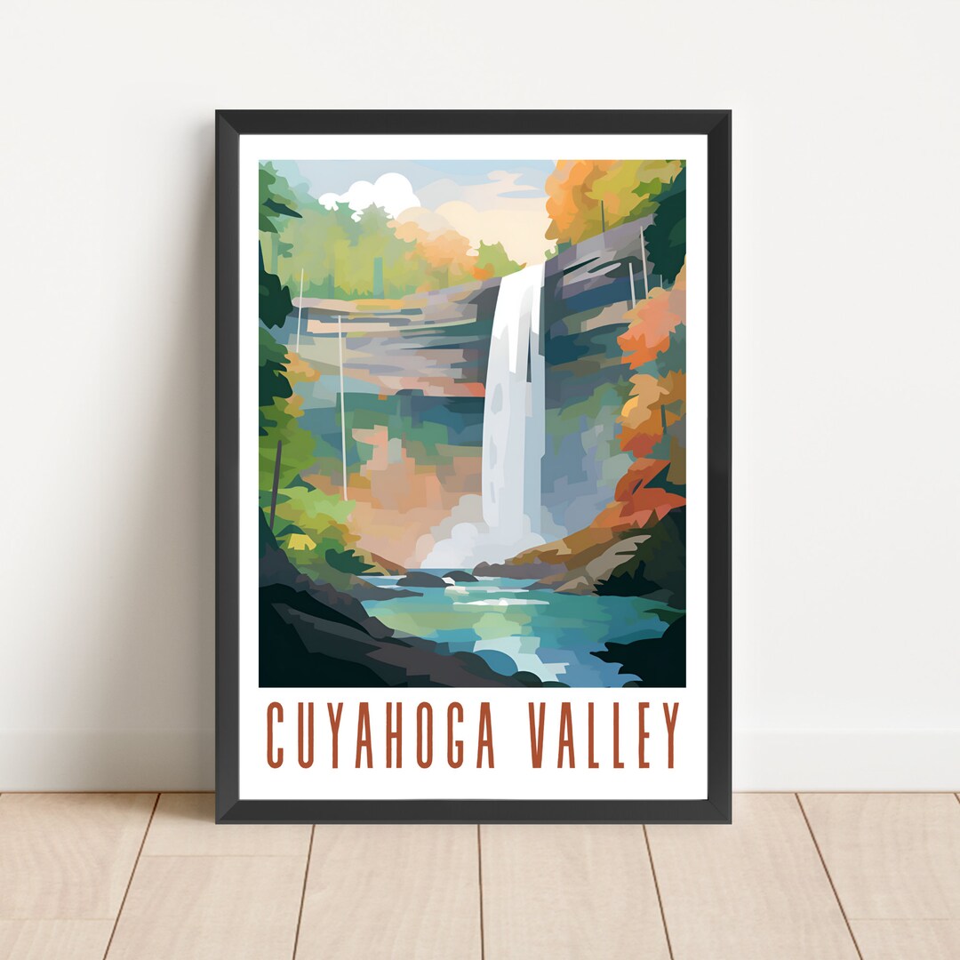 Cuyahoga Valley National Park Poster Ohio Travel Wall Art Digital ...