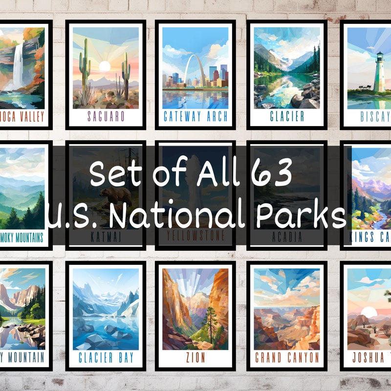 National Park Prints Download - Etsy