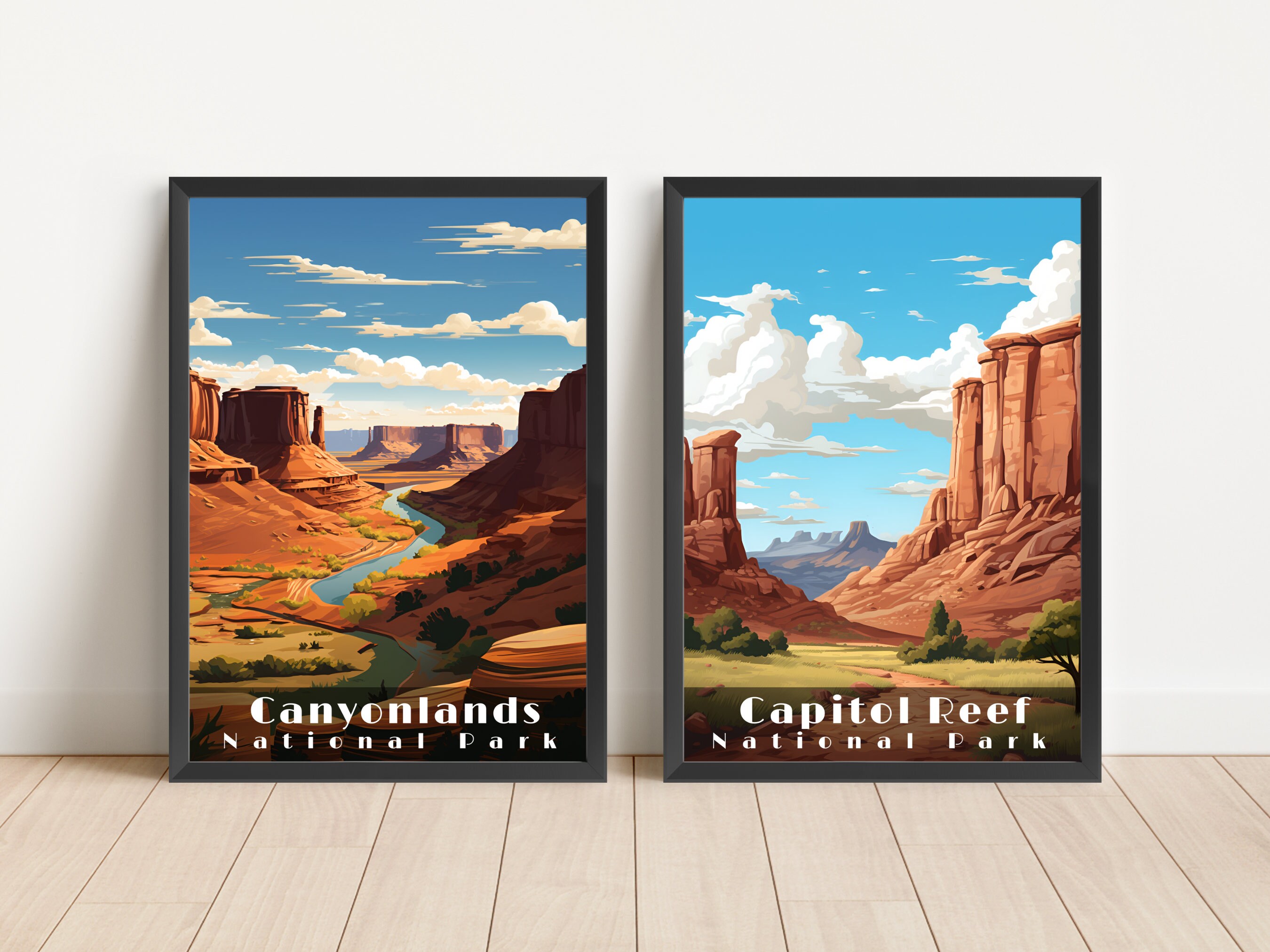Utah National Parks Poster Set: Zion, Arches, Bryce (digital Download ...