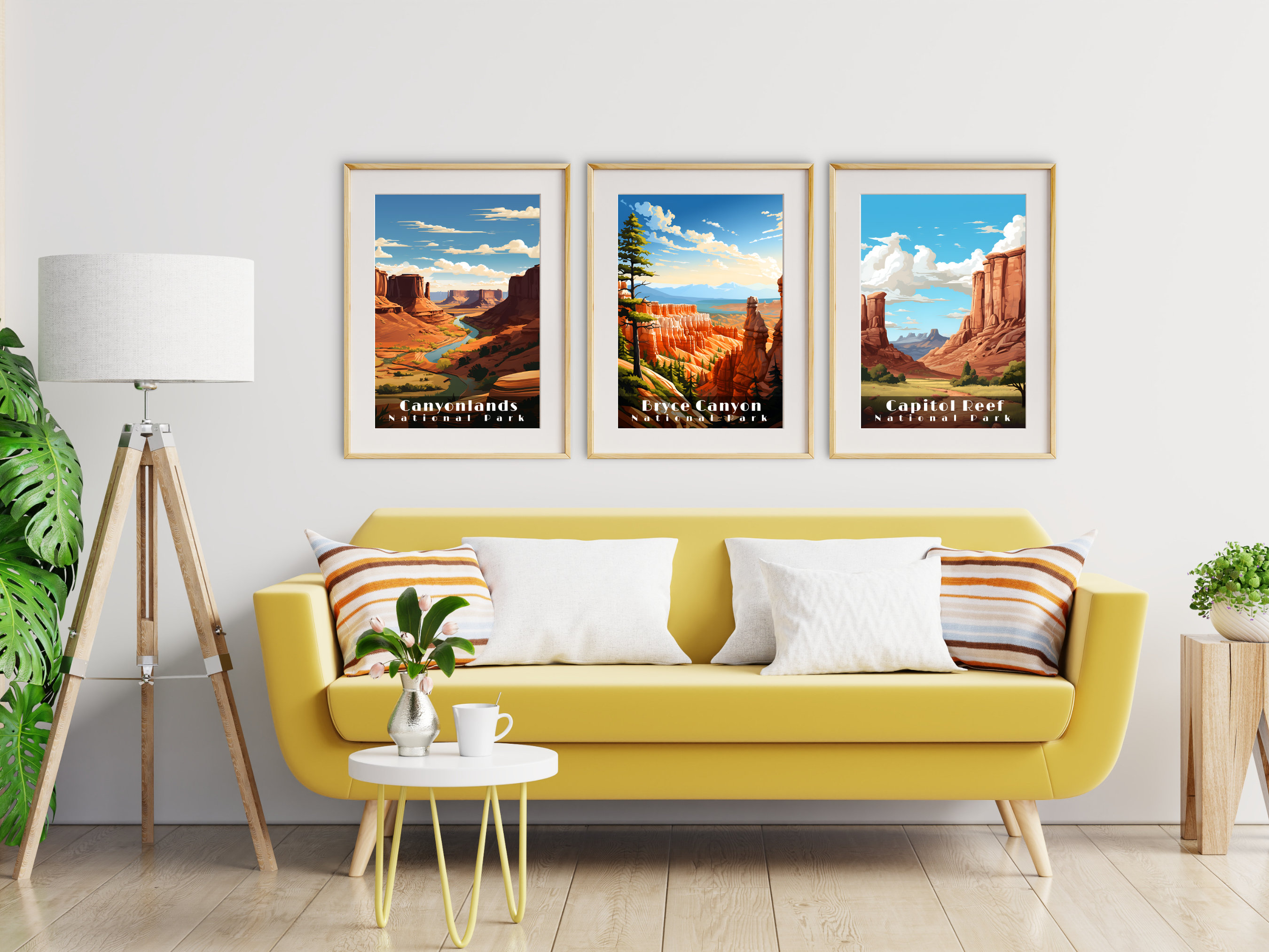 Utah National Parks Poster Set: Zion, Arches, Bryce (digital Download ...