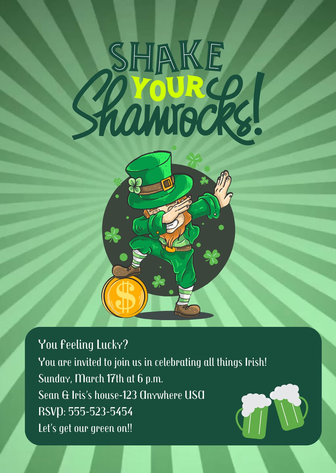 Video/digital St. Patrick's Day Invitation - Etsy