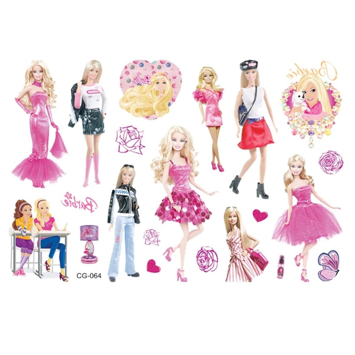 TEMPORARY TATTOOS BARBIE - Etsy