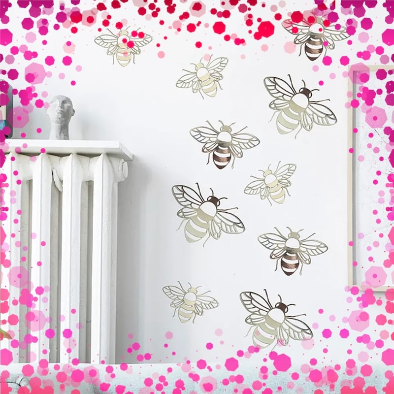 Bee Wall Stickers - Etsy UK