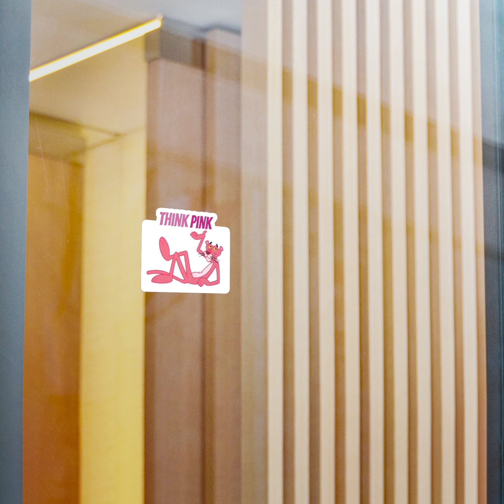 Pink Panther Think Pink Kiss-cut Vinyl Decals - Etsy