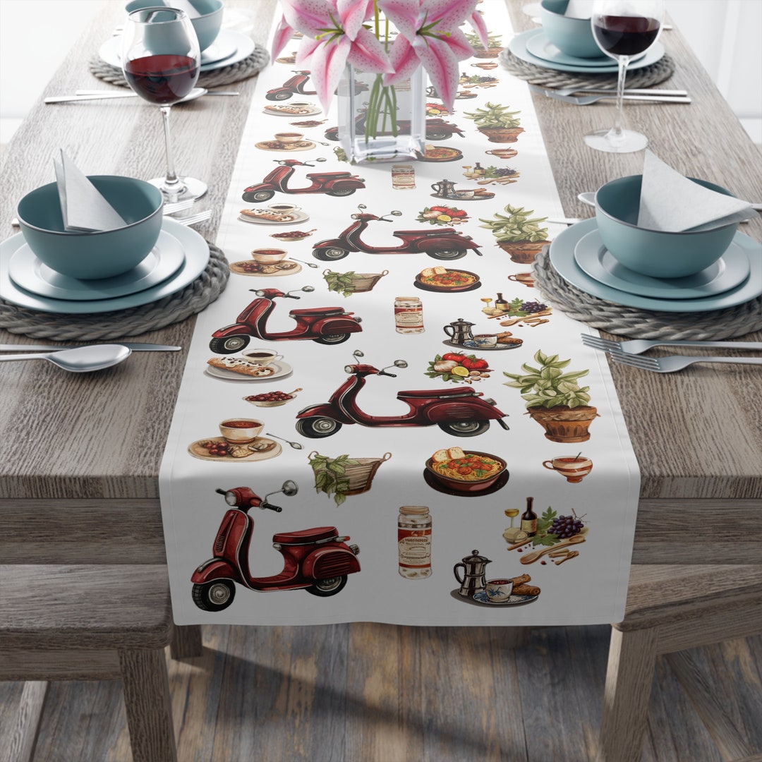 Italian Vespa Table Runner - Etsy