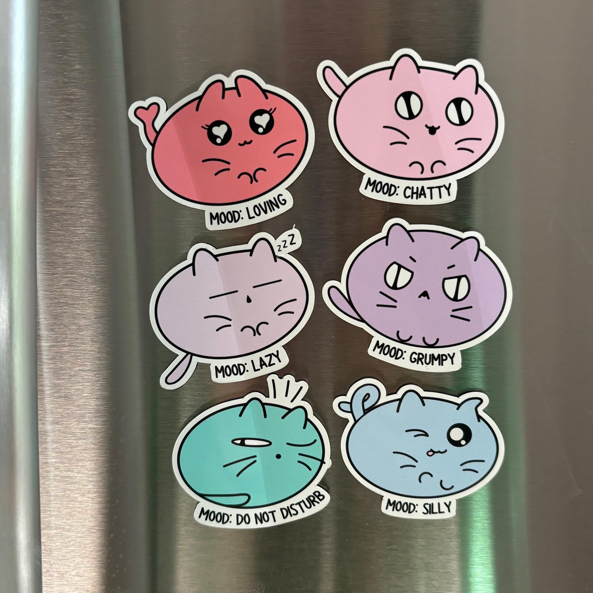 Cat Mood Magnets, Emotions, Feelings, Preschool and Toddler, Cat Lover ...