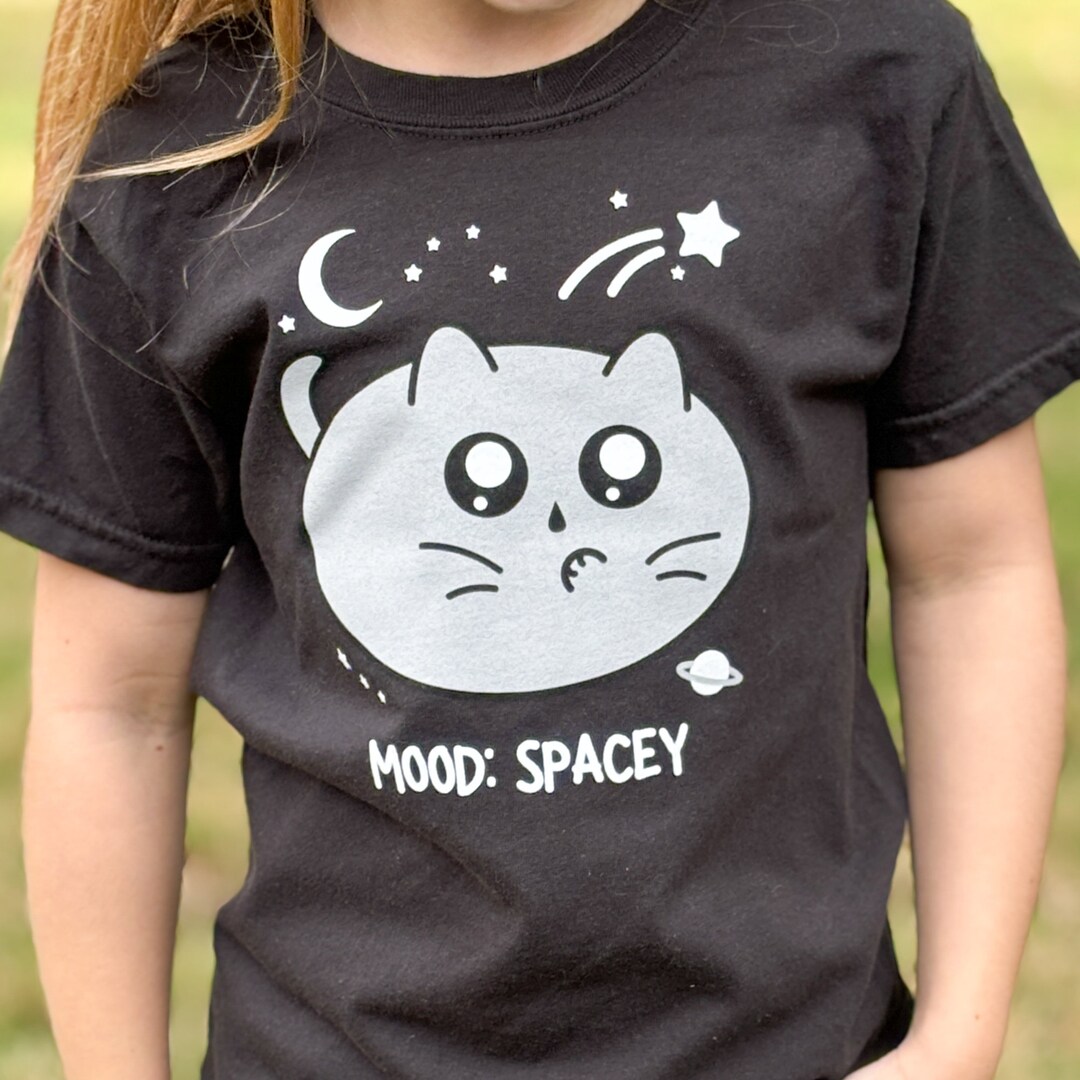 Spacey Cat Shirt for Kids, Cat Lover, Outer Space, Space Gift - Etsy