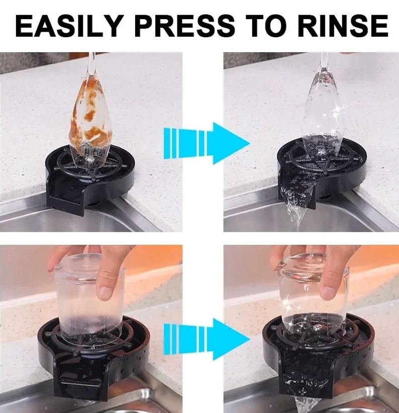 Glass Rinser for Kitchen Sink Automatic Cup Washer - Etsy