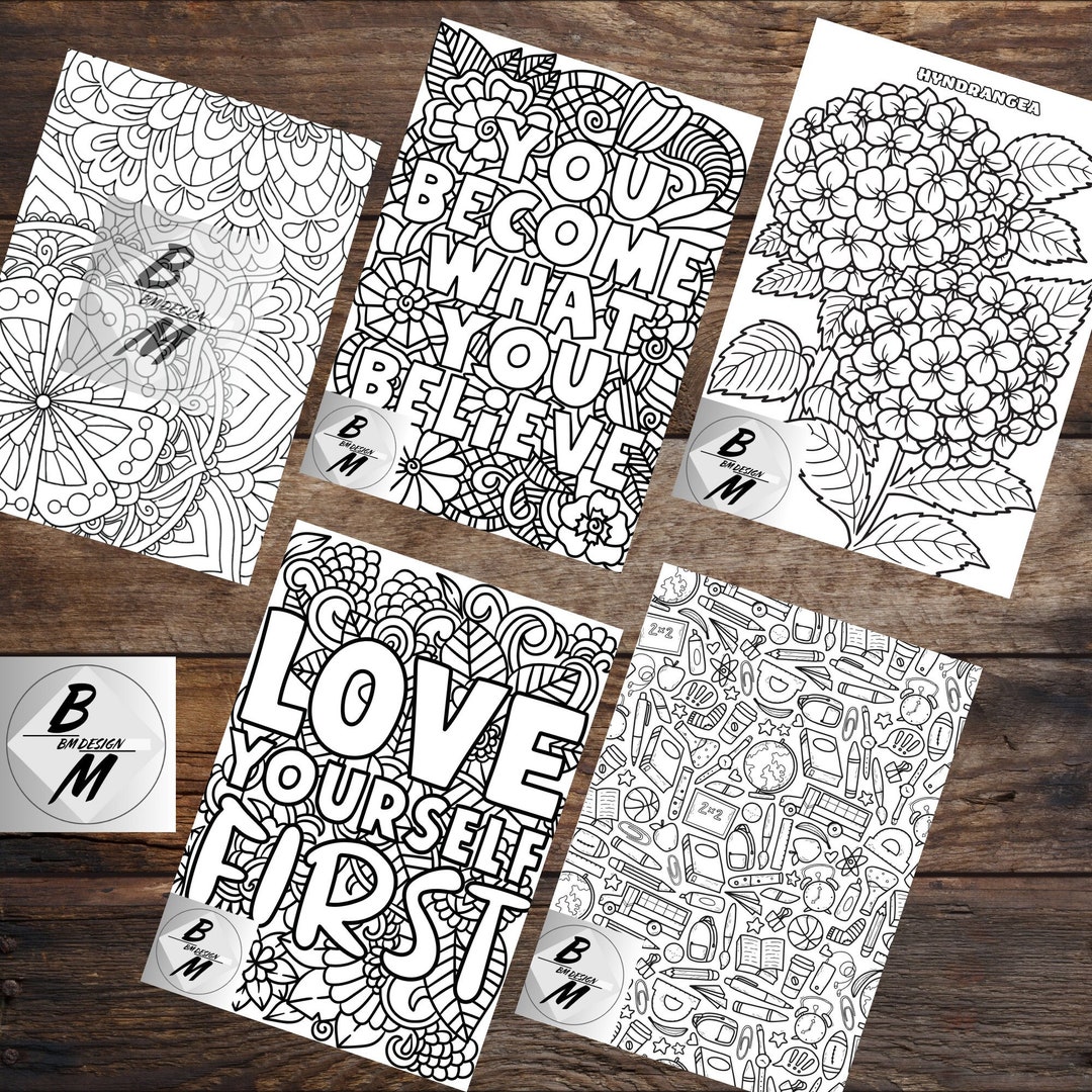 Advanced Coloring Book, Detailed Coloring Book, Coloring Book PDF ...