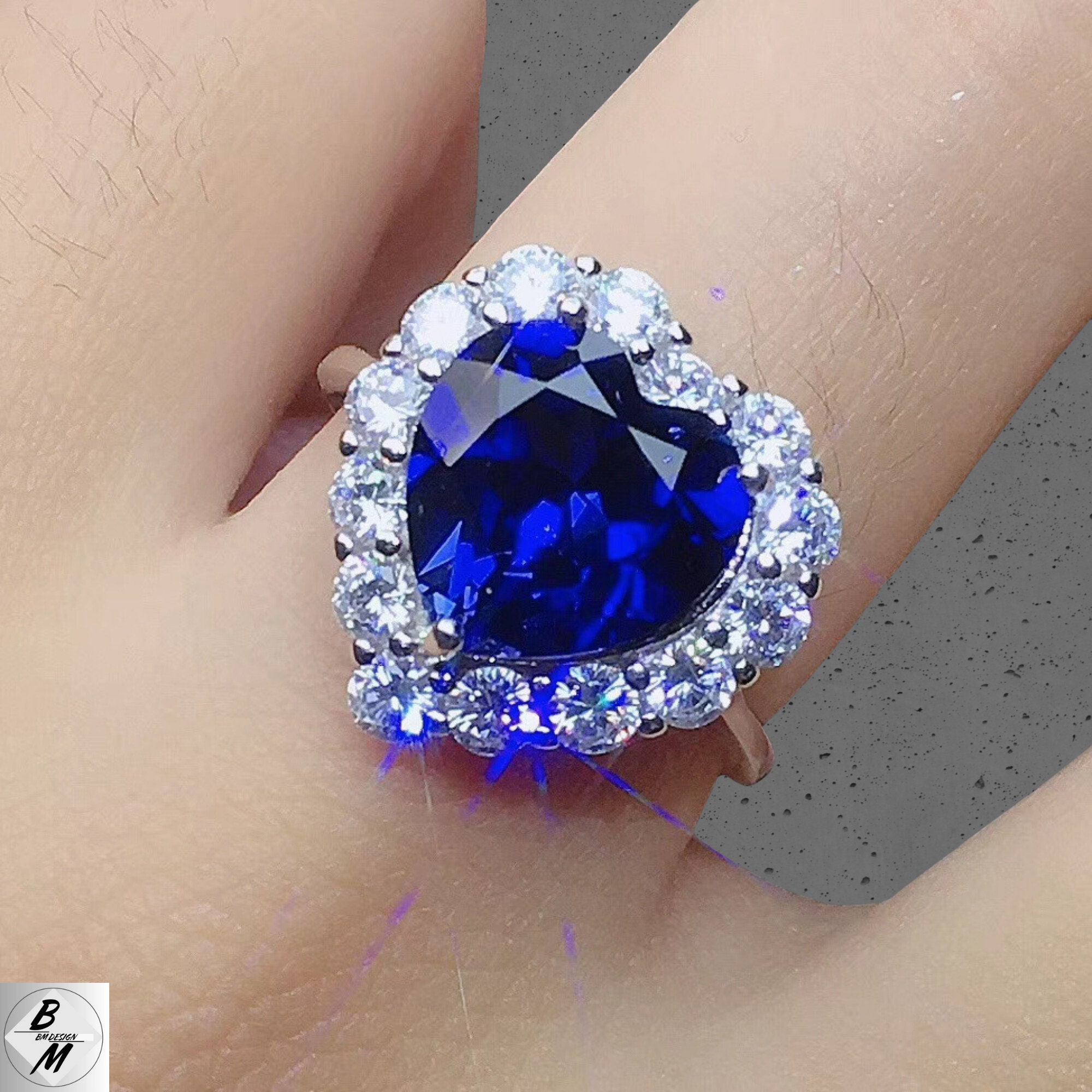 Titanic Heart of Ocean Blue Heart Love Jewelry Set, Titanic Heart ...