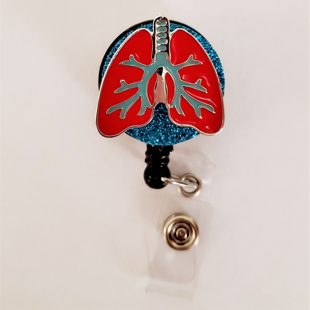 Pulmonologist, Respiratory Therapist, Lungs Badge Reel, Retractable ID ...