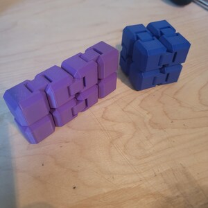 Textured Infinity Fidget Cube, 3D Printed, Sensory Fidget Toy, ADHD ...