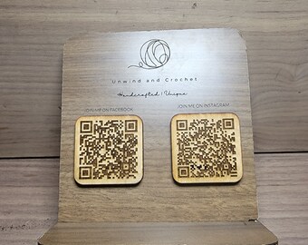 Instagram Qr Code Stand With Integrated NFC Chip for Social Media ...