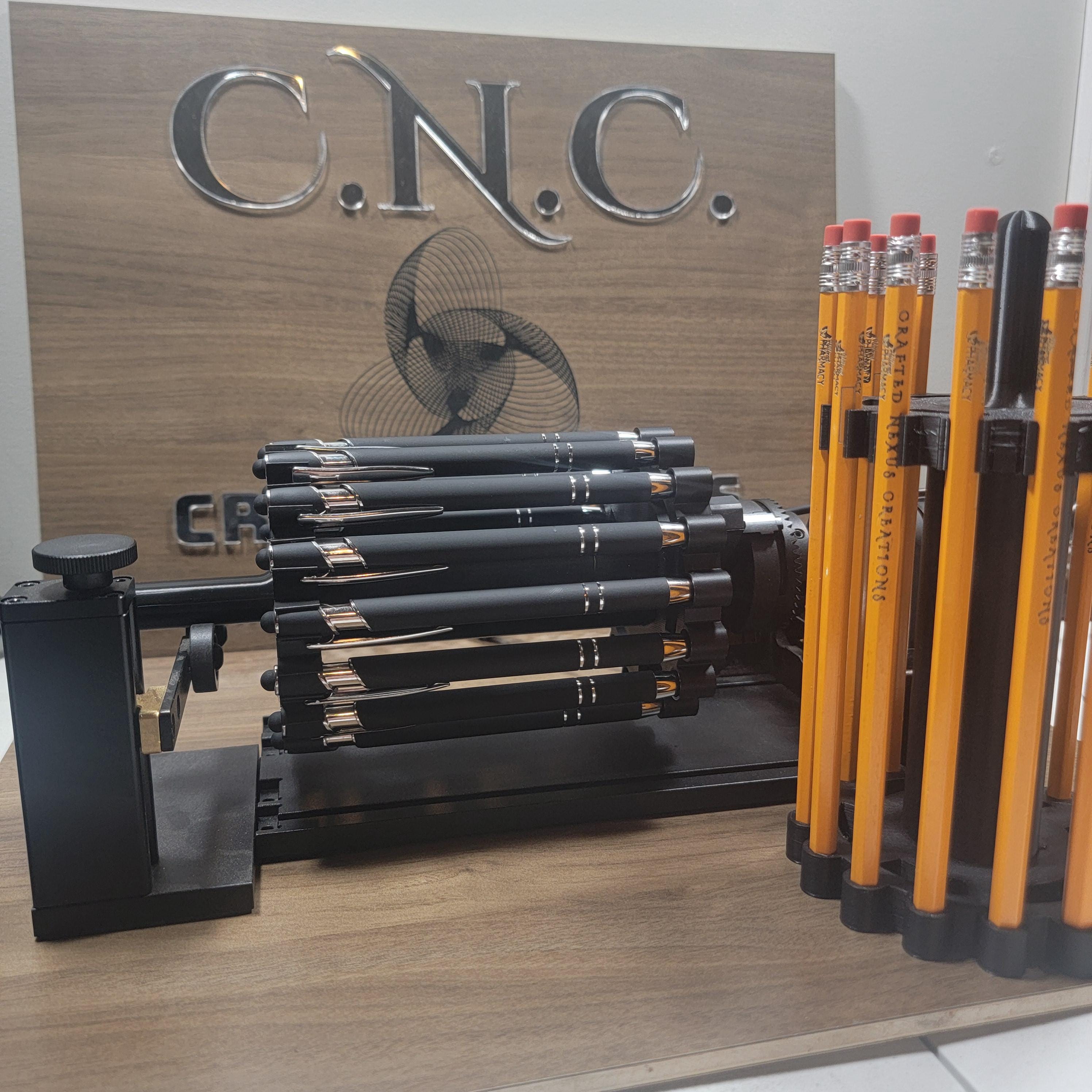 16 Pencil and Pen RA2 Rotary Jig Xtool F1 Laser Engraver STL Instant ...