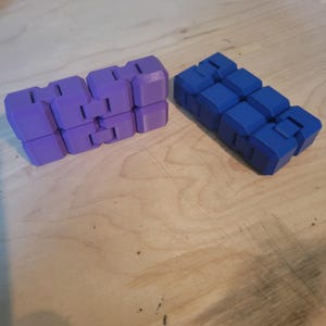 Textured Infinity Fidget Cube, 3D Printed, Sensory Fidget Toy, ADHD ...
