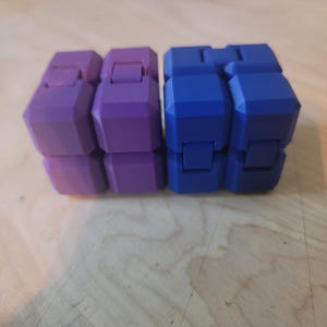 Textured Infinity Fidget Cube, 3D Printed, Sensory Fidget Toy, ADHD ...