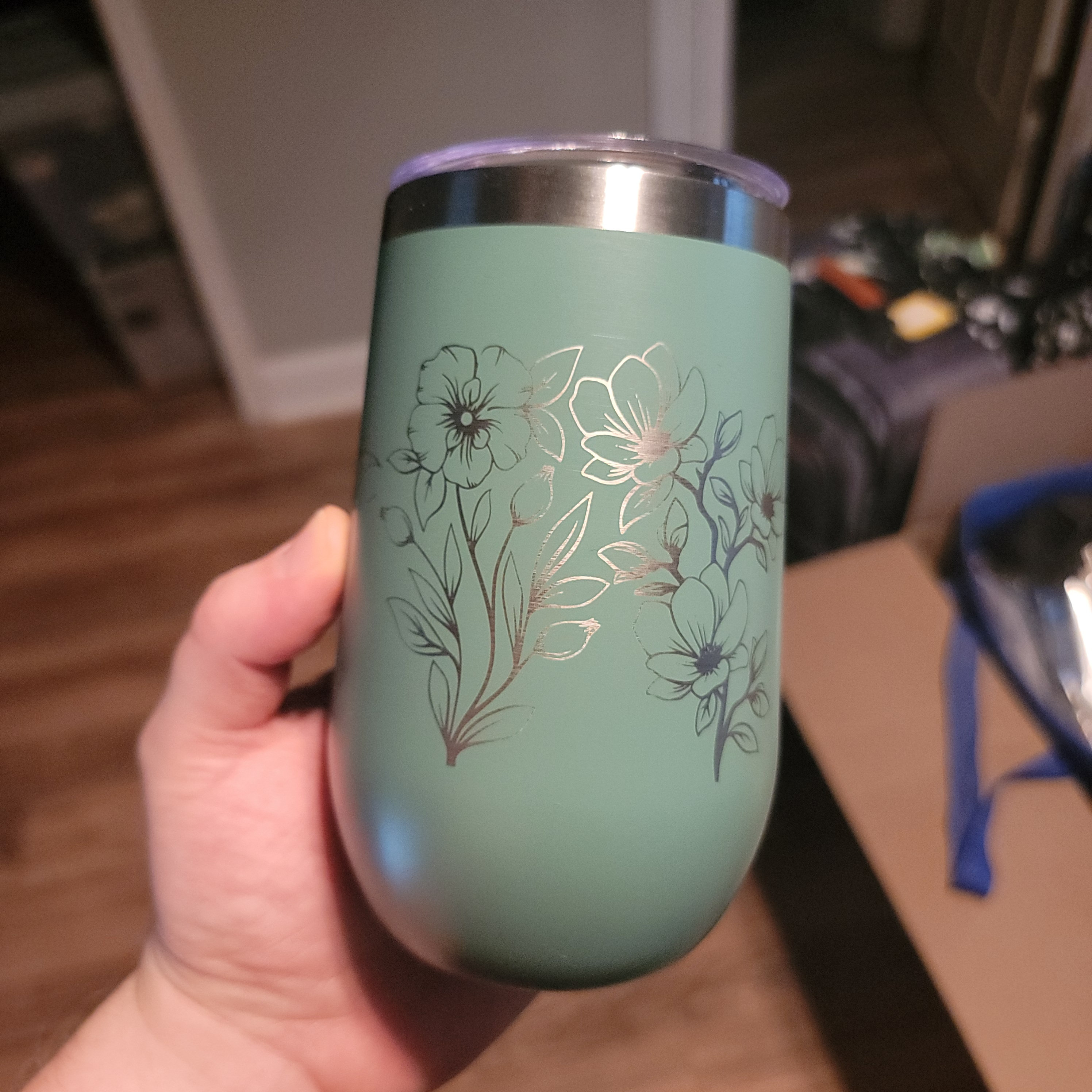 Personalized Wine Tumblers Laser Engraved With Your Logo, Name, or ...