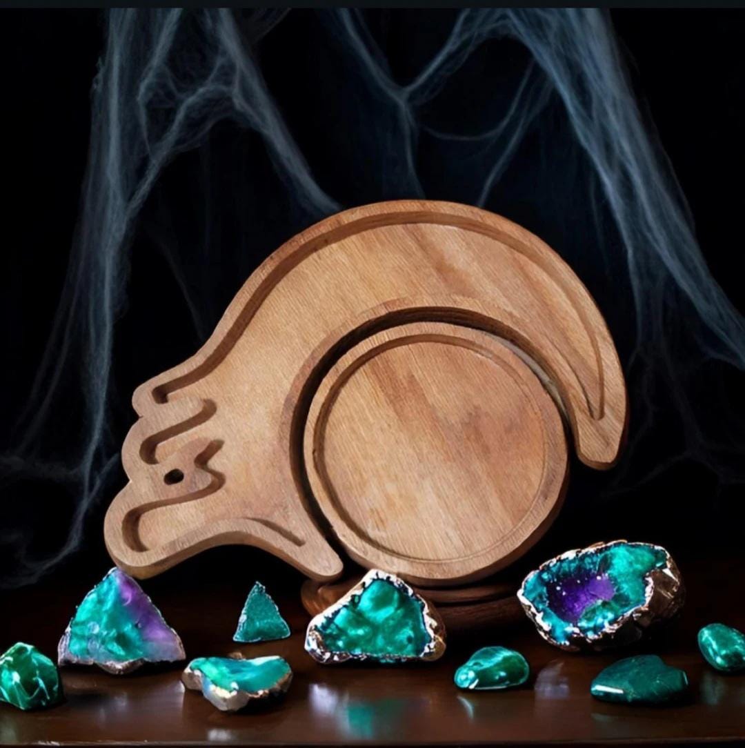 Dripping Crescent Moon and Solar Eclipse Catch All Tray for Crystals ...