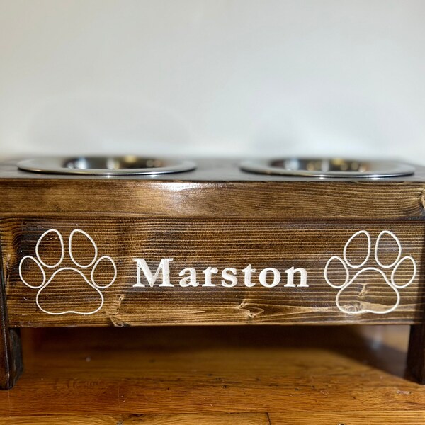 Dog Feeding Station With Storage - Etsy