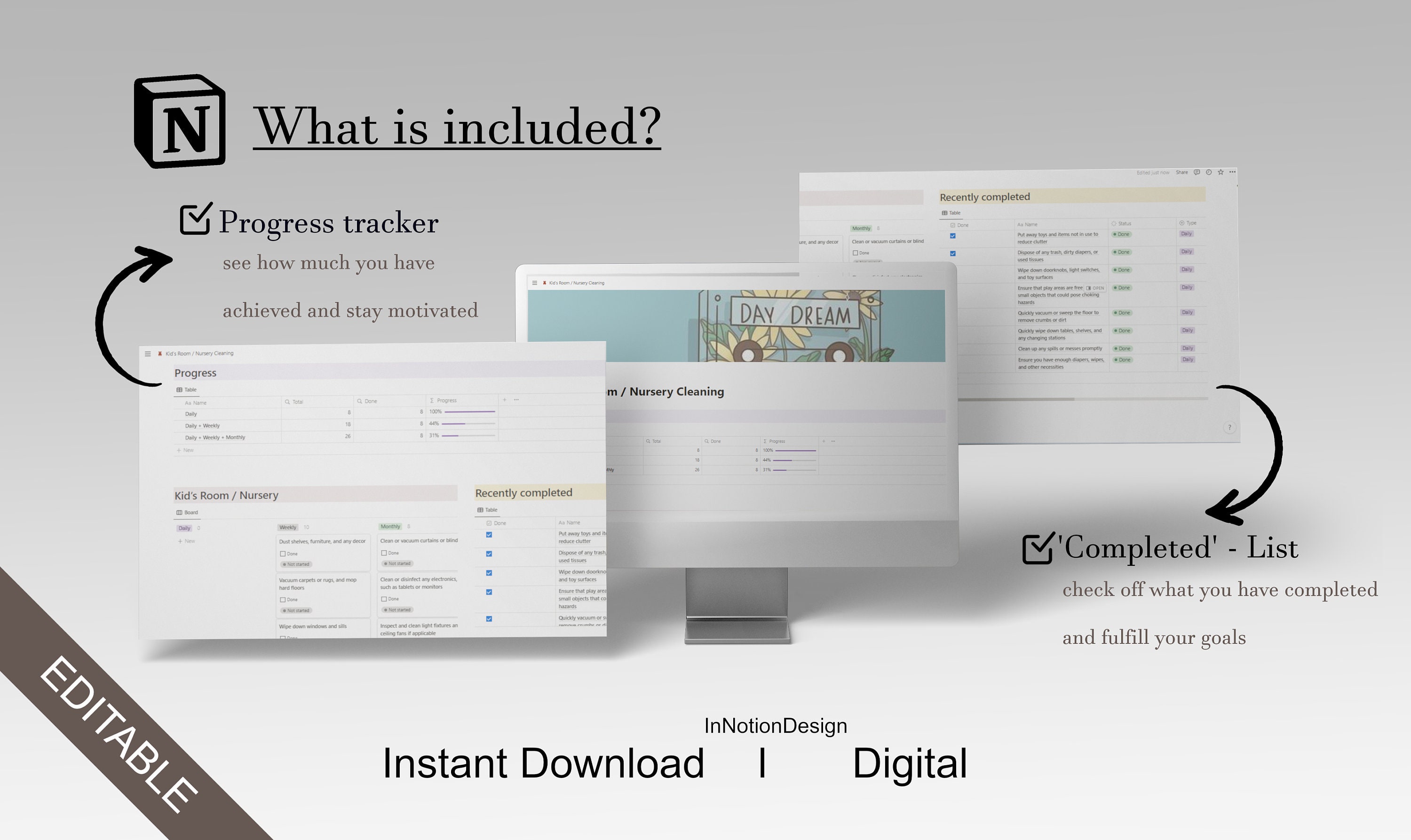 Notion Kids Room Cleaning Planner - Interactive Notion Template for Fun ...