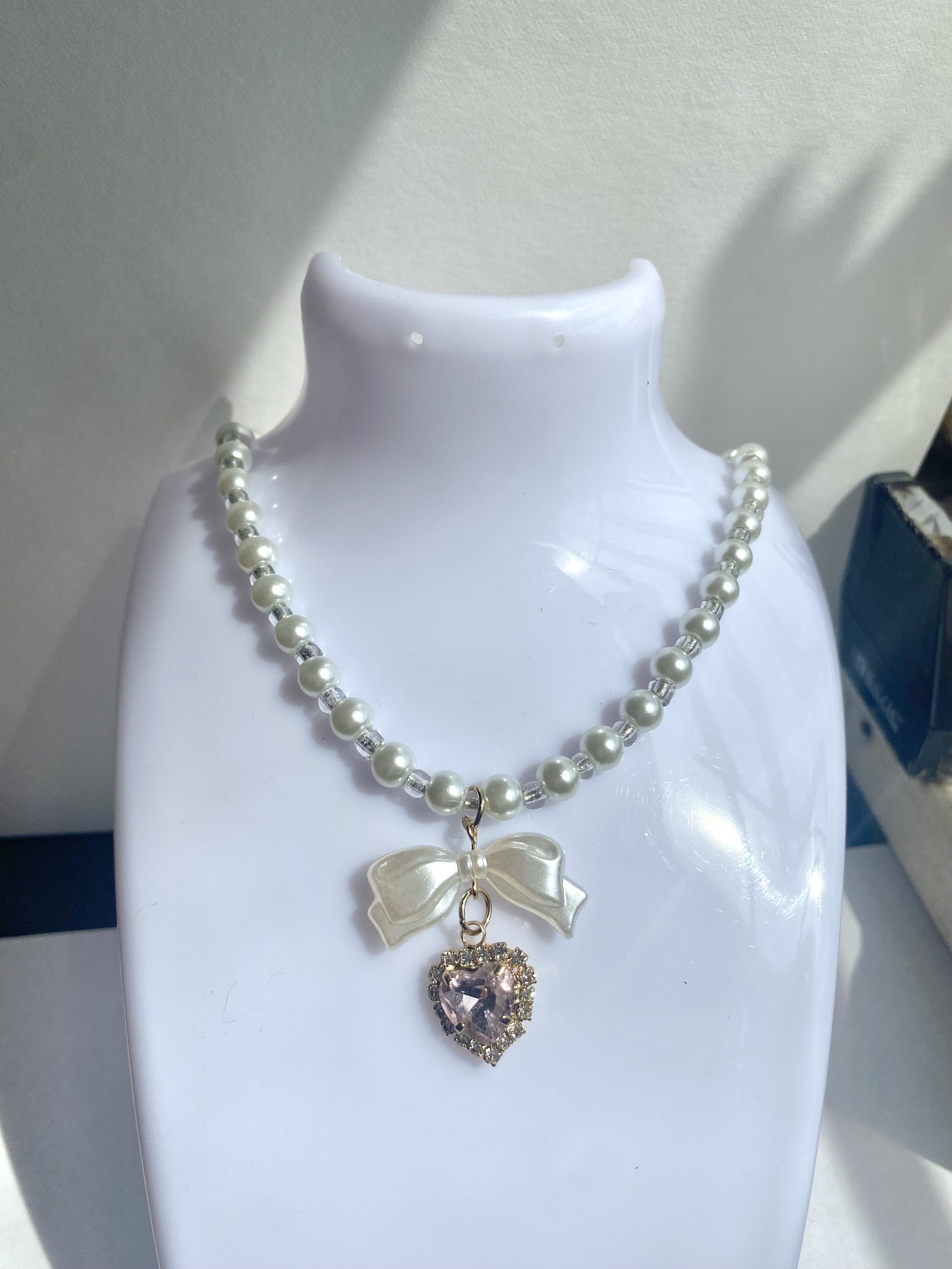 Dainty Coquette Princess Pink Necklace - Etsy