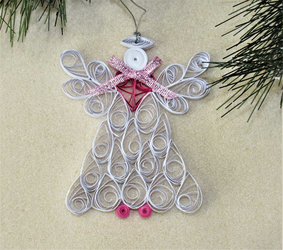 Angel Ornaments Quilled Angel Ornaments Handmade Ornaments - Etsy