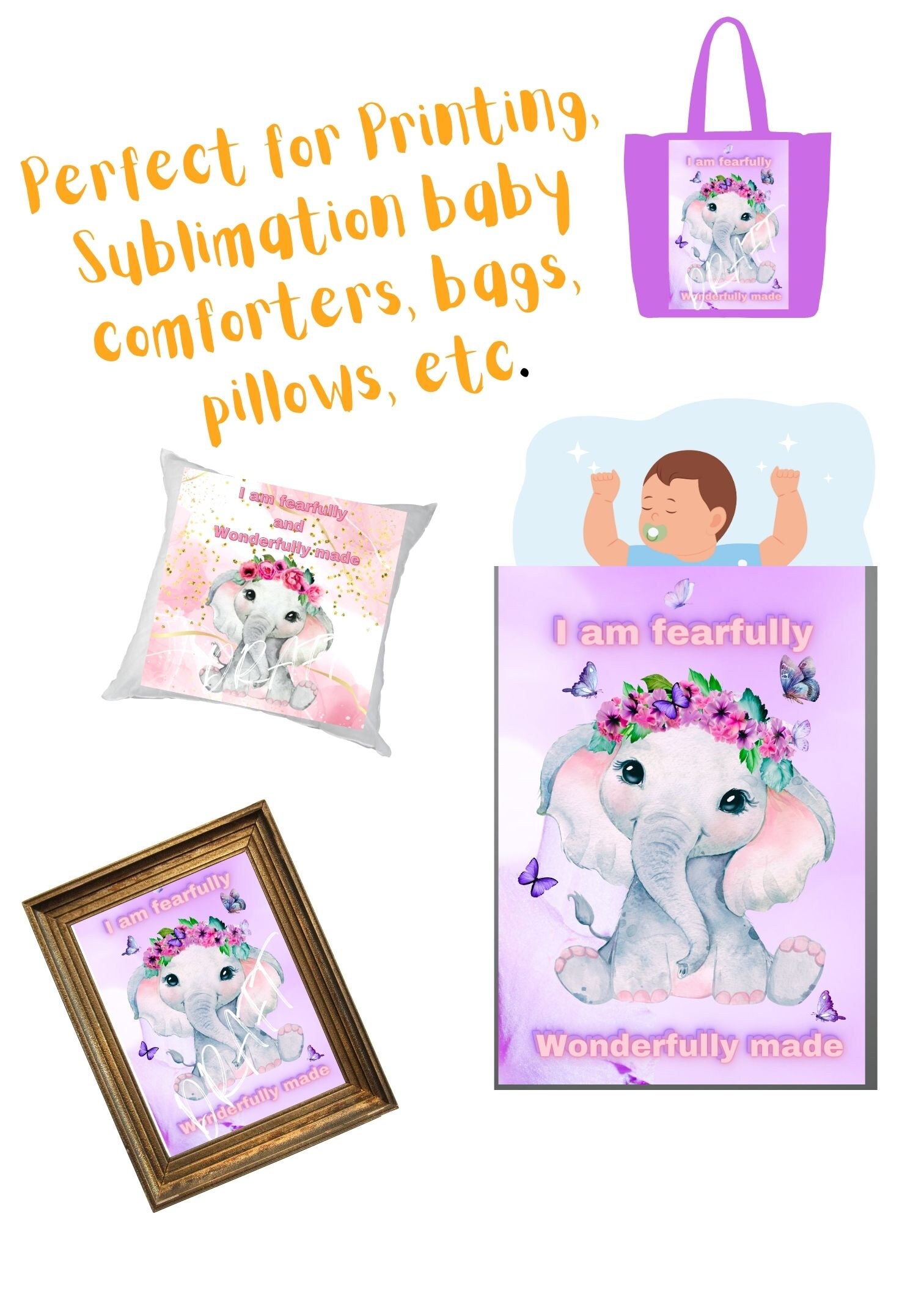 Elephant Girl Watercolor Printable Image - Etsy