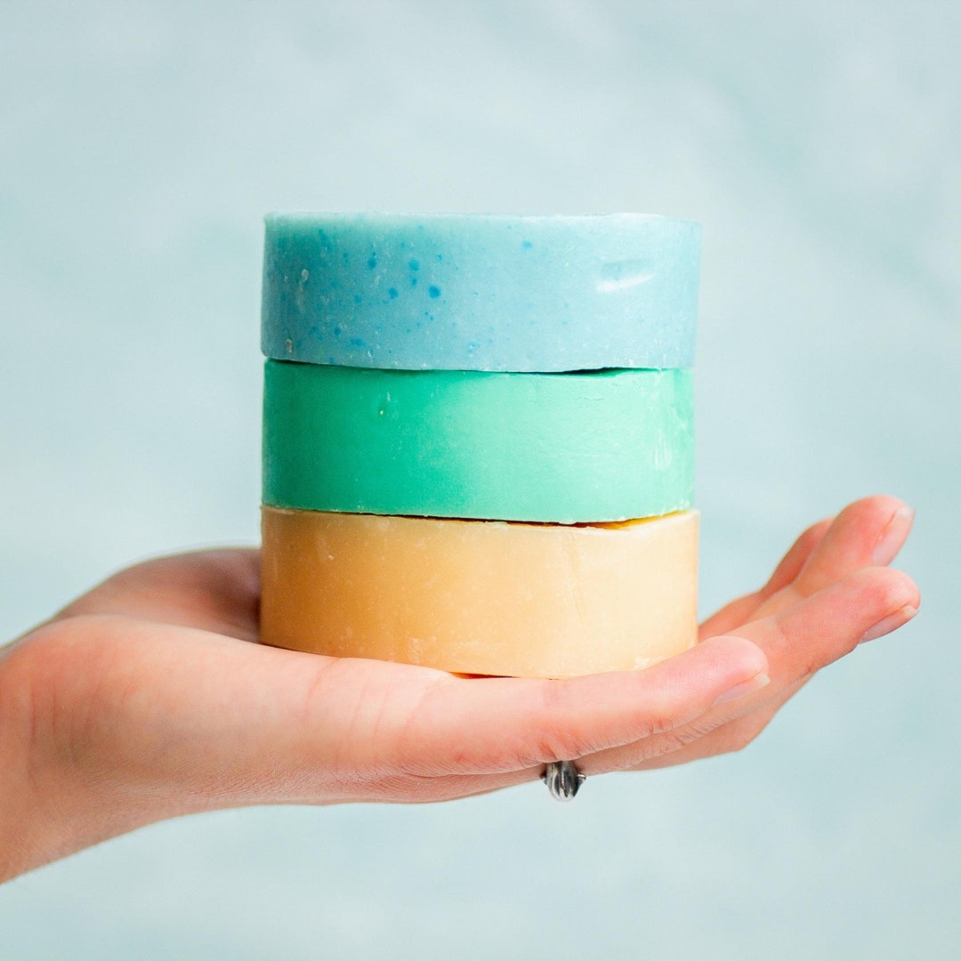 Solid Shampoo Bar All Hair Types Curly Hair Fine Hair Color Safe