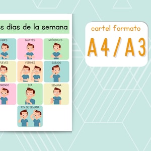 Days of the Week in LSE | Spanish Sign Language | Days of the Week LSE ...