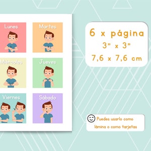Days of the Week in LSE | Spanish Sign Language | Days of the Week LSE ...