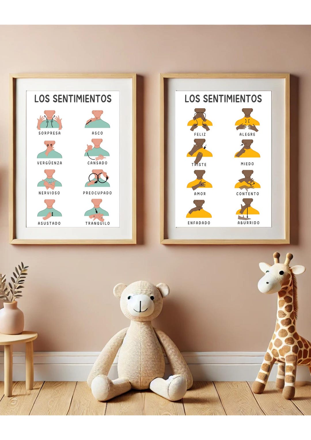 Poster | Feelings in Spanish Sign Language | Educational Poster of ...
