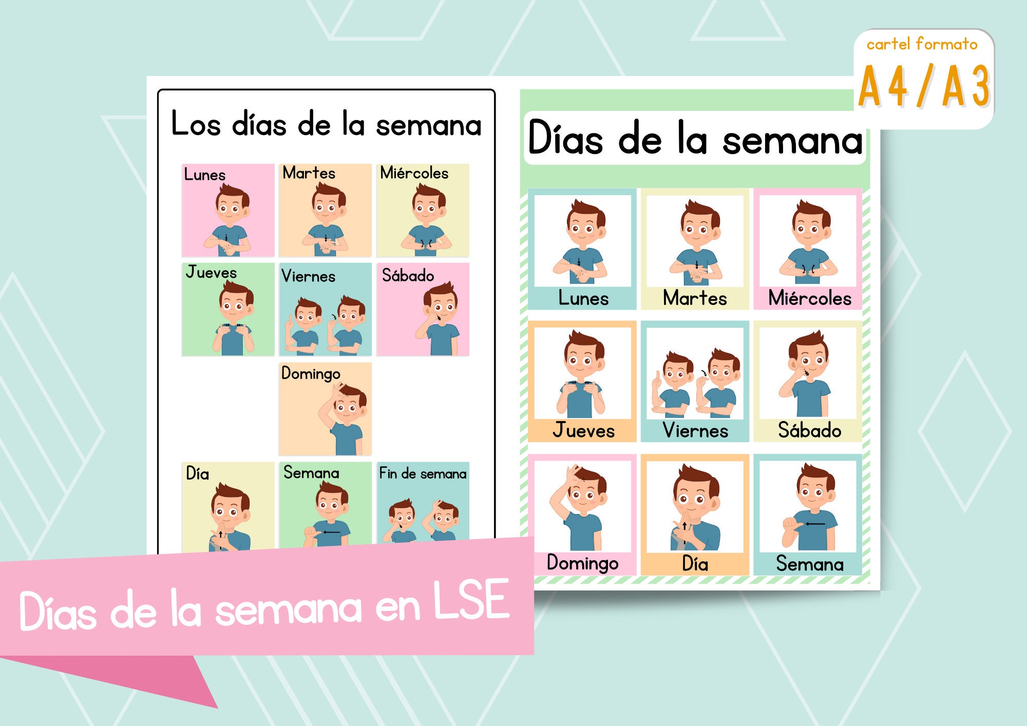 Días de la semana en LSE | Lengua de signos española | Días de la ...