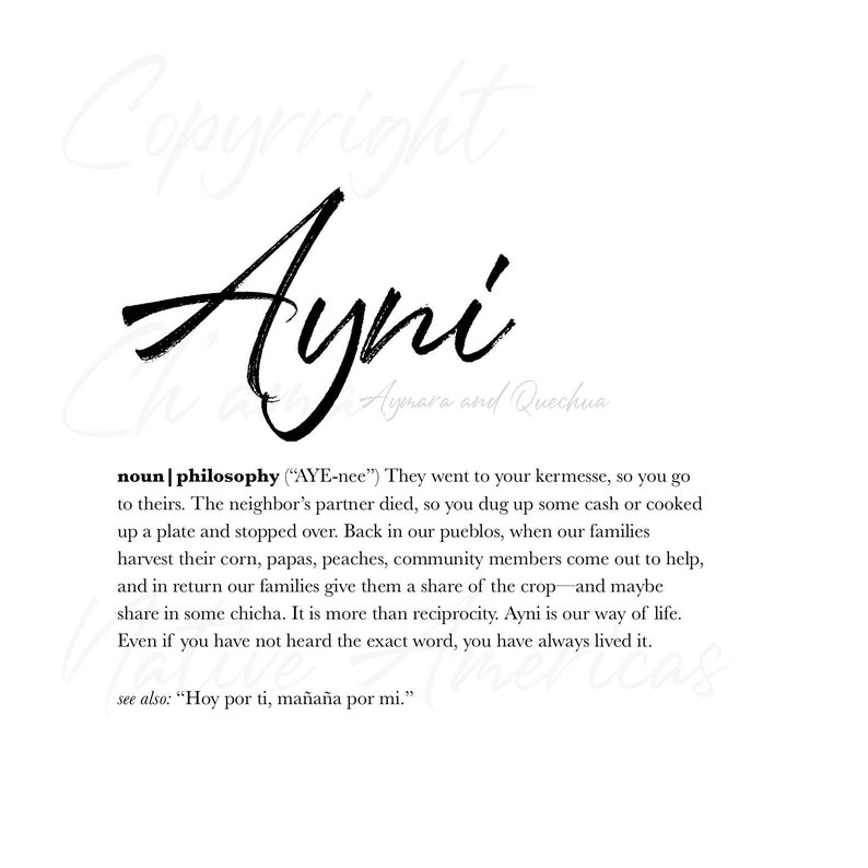 Personalized Aymara/quechua Language Inspiration Wall Art - Etsy