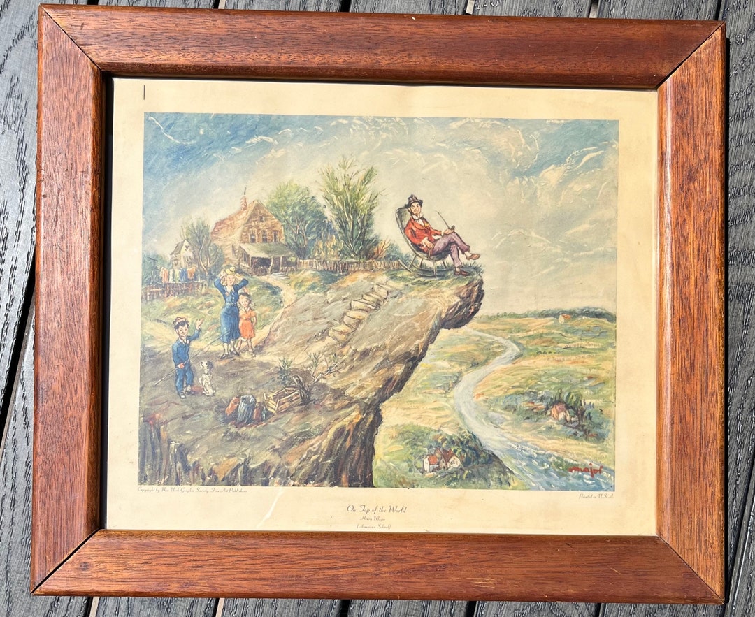 Rare on Top of the World Philosopher by Henry Major Rare Print - Etsy