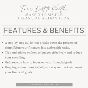 Financial Action Plan Takes You Through the Process Step by Step With ...