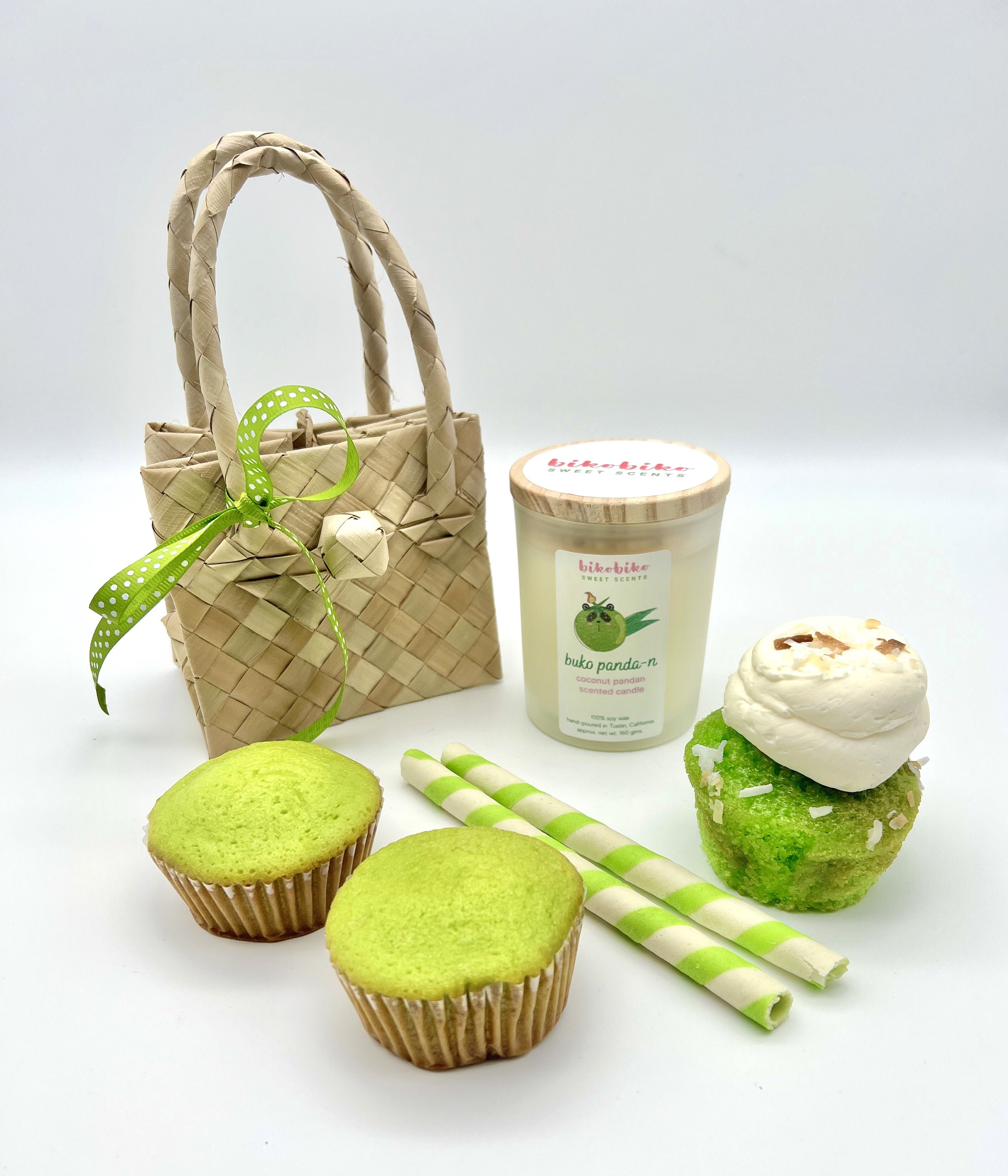 Coconut Pandan Soy Candle buko Panda-n With Handwoven Gift Bag/box - Etsy