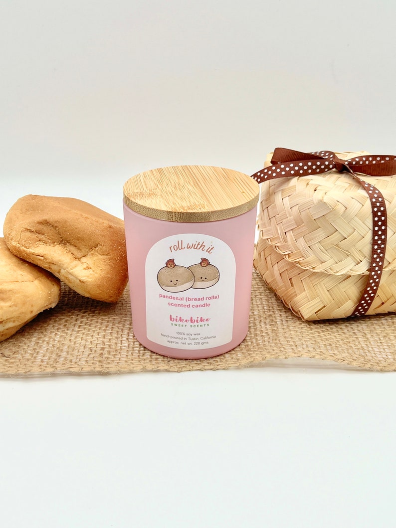 Bread Pandesal Soy Candle With Handwoven Bag/box - Etsy