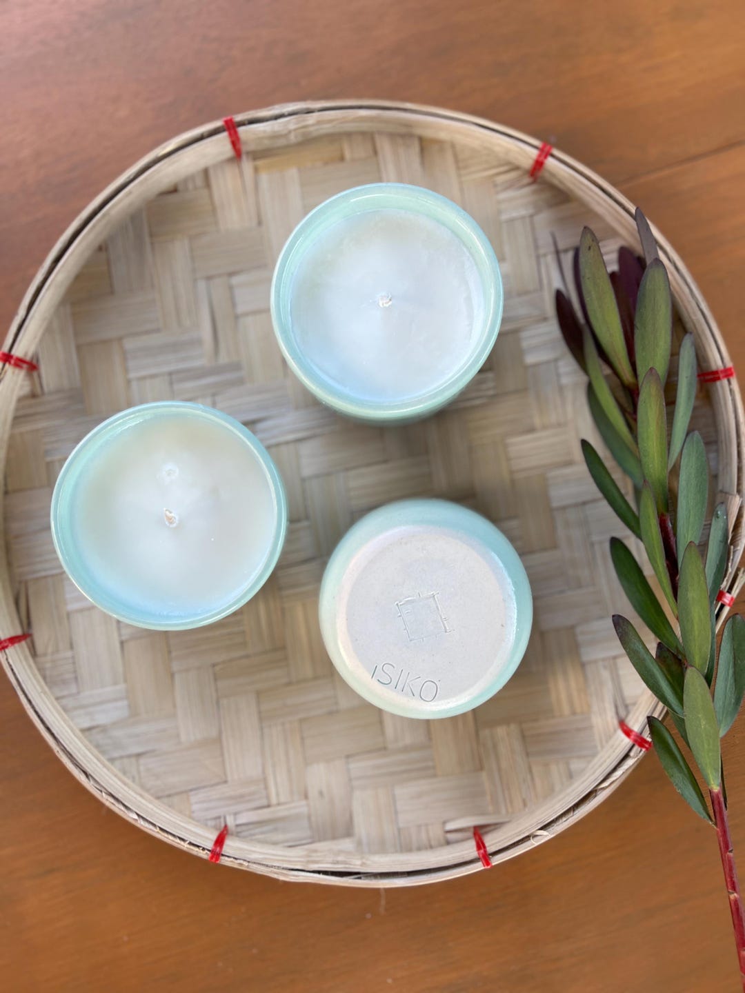 Filipino-inspired Candle in Handcrafted Ceramic Vessel With Handwoven ...