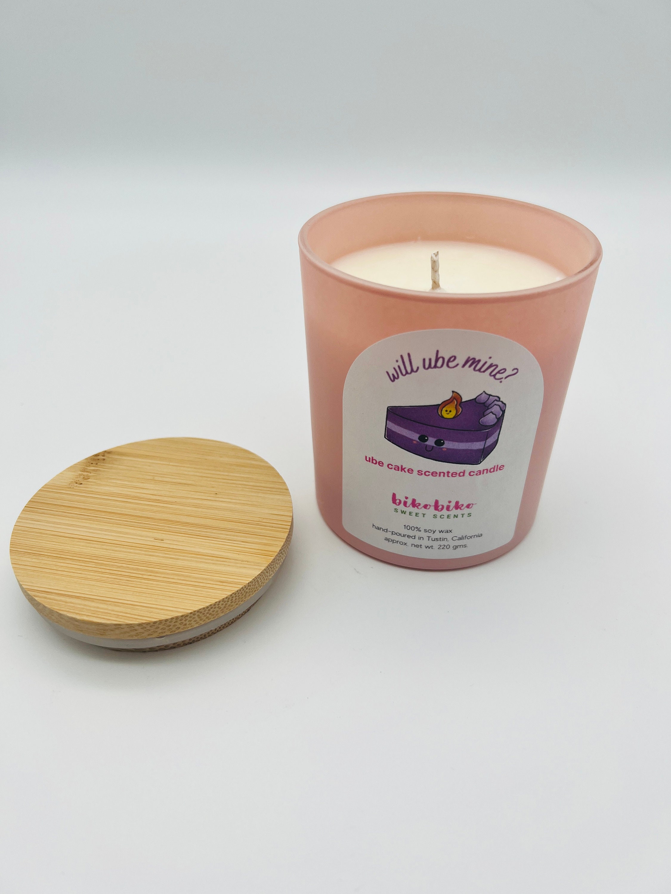 Ube Cake Soy Candle will Ube Mine With Handwoven Gift Bag/box - Etsy