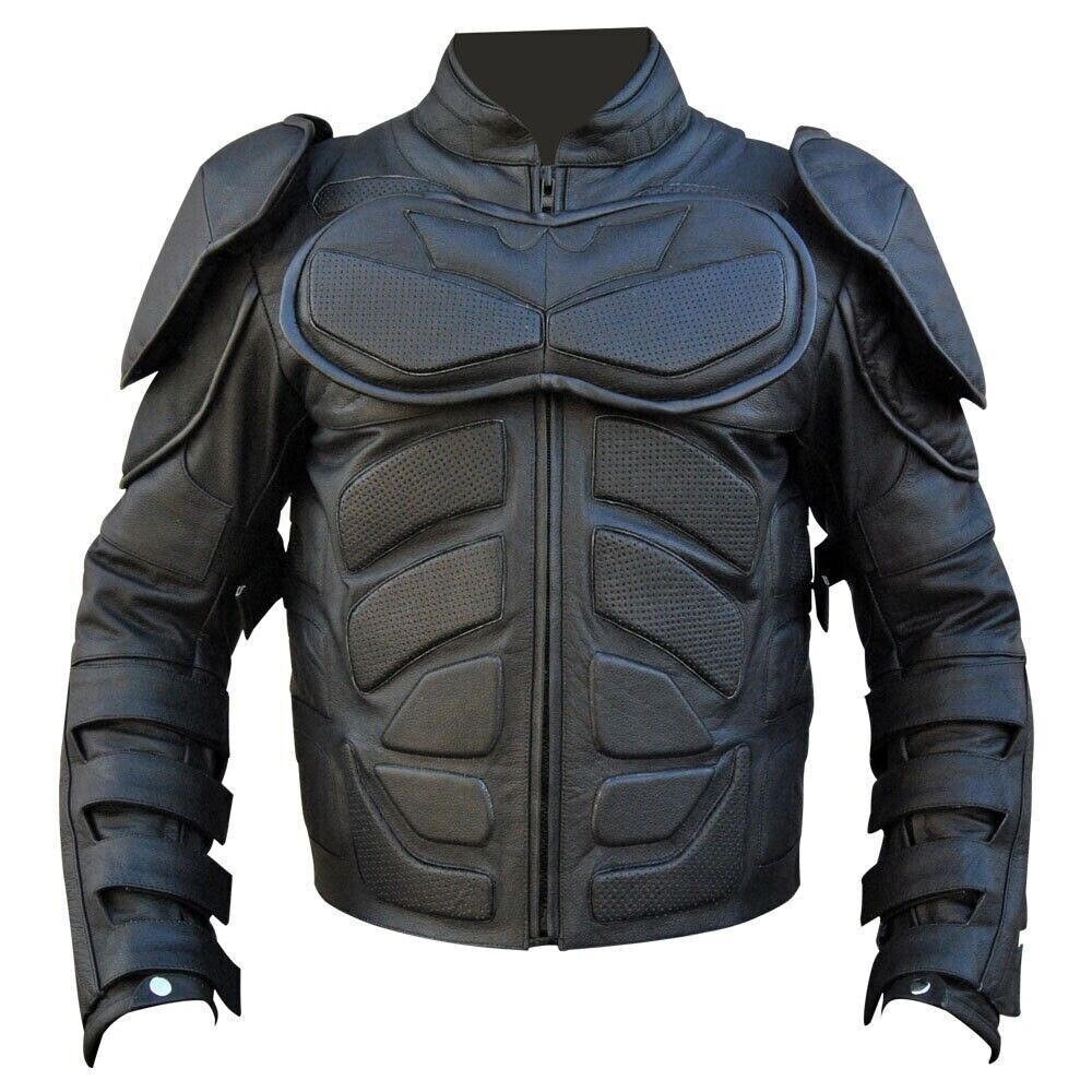 Superhero Inspired Safety Armored Motorcycle Racing Jacket Black ...