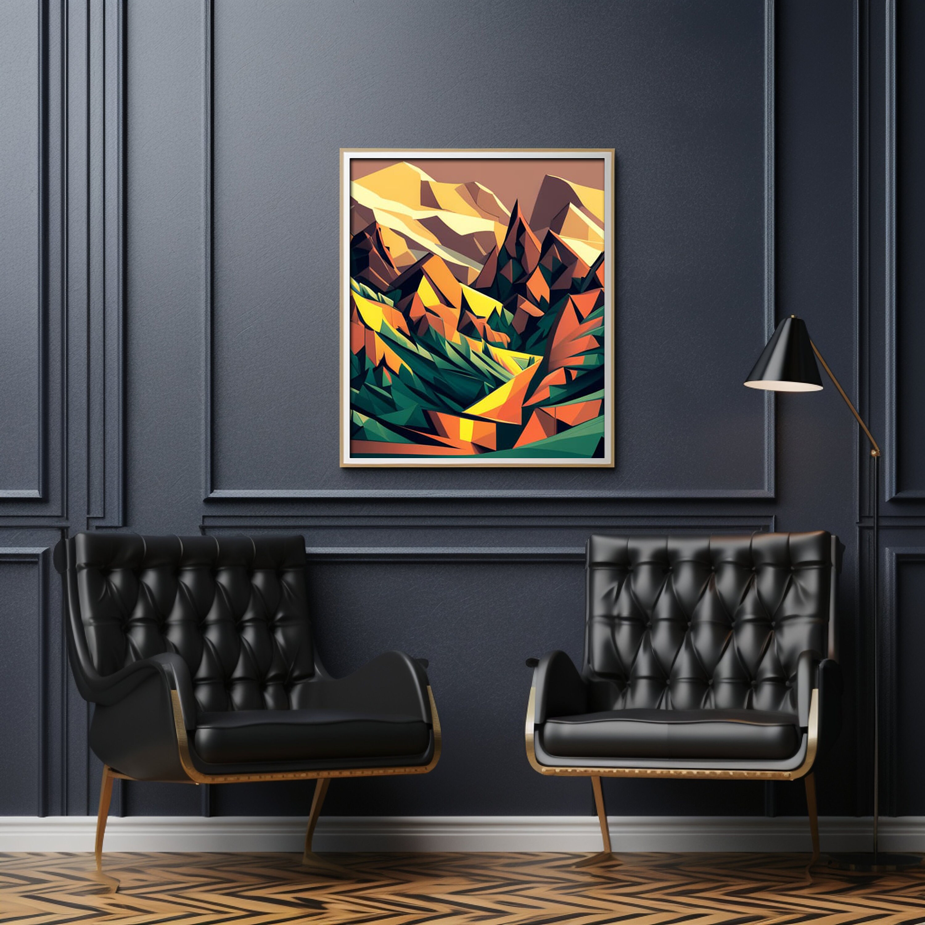 Rocky Mountain National Park Cubism Wall Art | Instant Digital Download ...