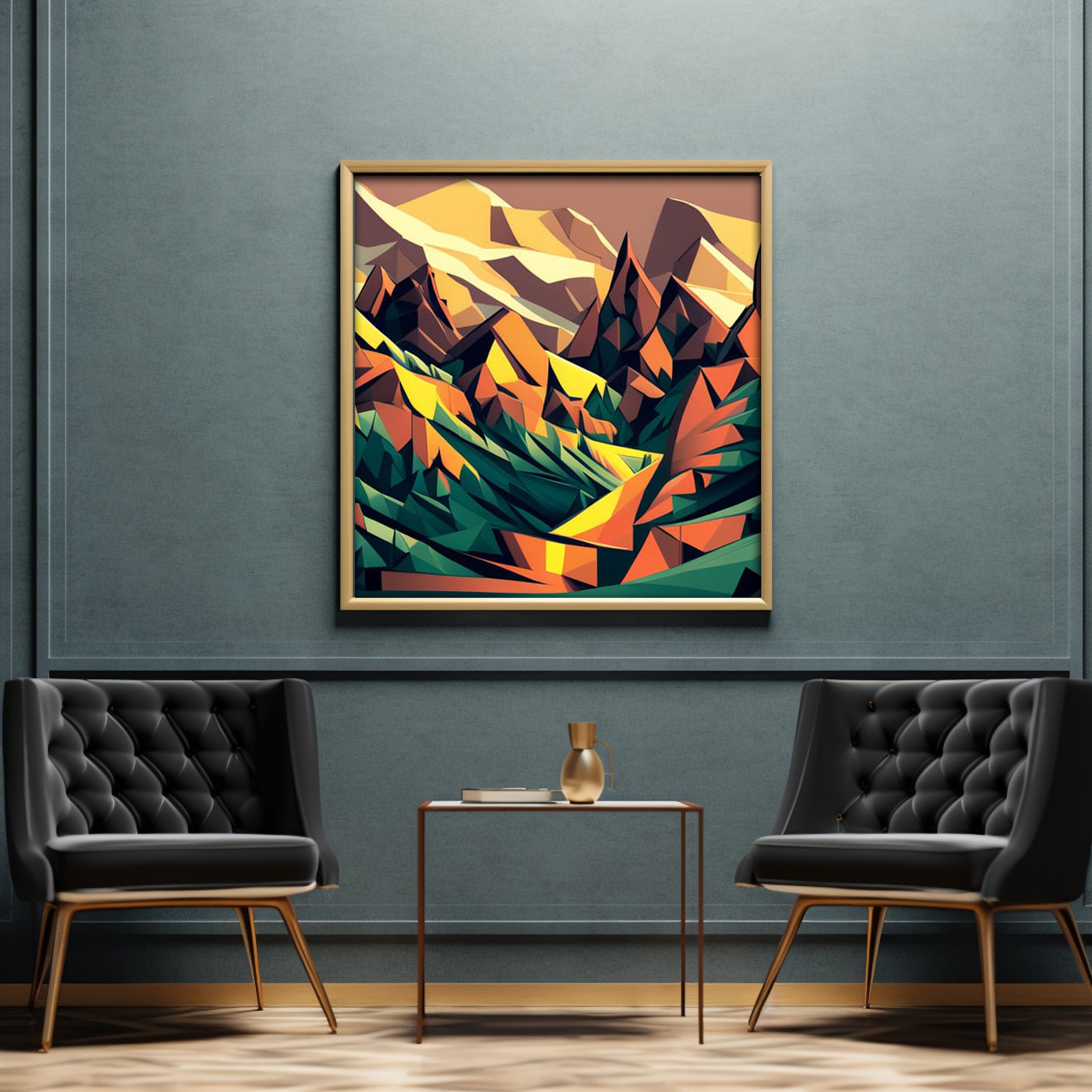 Rocky Mountain National Park Cubism Wall Art | Instant Digital Download ...