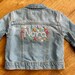 Personalised Name Hand Embroidered Denim Jacket Children - Etsy