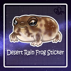 Angry Desert Rain Frog Sticker - Etsy