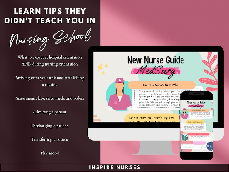 New Grad Nurse Guide, Nursing Notes, Nurse Notes, Medsurg Nurse ...