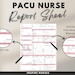 PACU Nurse Report Sheet, PACU Nursing Report Sheet, PACU Nurse Handoff ...