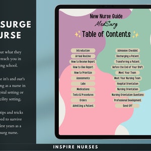 New Grad Nurse Guide, Nursing Notes, Nurse Notes, Medsurg Nurse ...