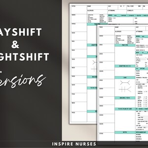 ICU Nurse Report Sheet With Hourly Rounding, ICU Nursing Report Sheet ...