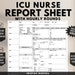 ICU Nurse Report Sheet With Hourly Rounding ICU Nursing - Etsy Canada